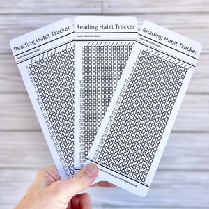 2026 Reading List Bookmark Reading Habit Tracker Bookmark Library Card ...