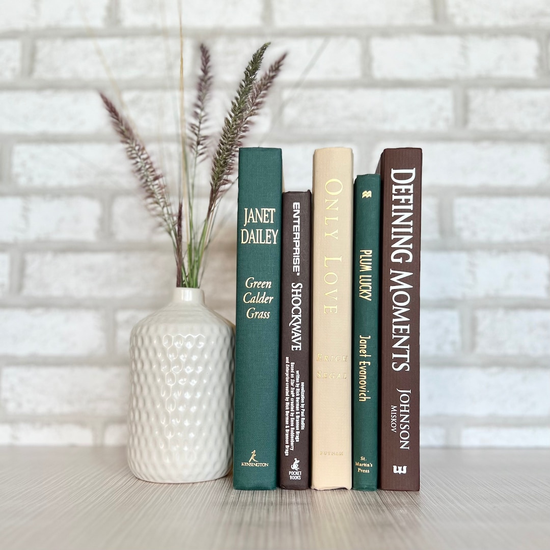 Custom Home Decor Book Staging Book Decorating Book Stack of - Etsy