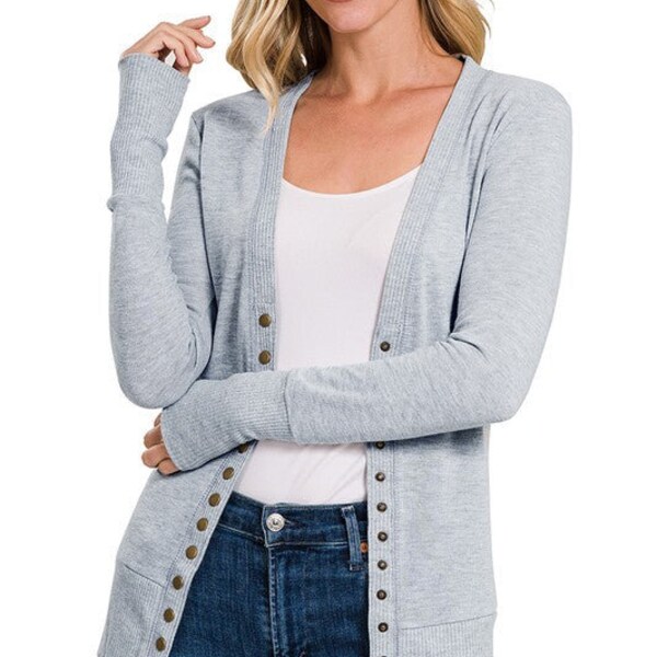 No Button Cardigan - Etsy