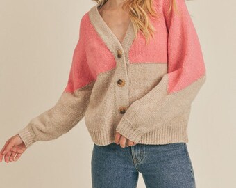 Colorblock Sweater - Etsy