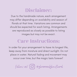 Elsa Mini Frozen Inspired Dried Flower Arrangement, Winter Home Decor ...