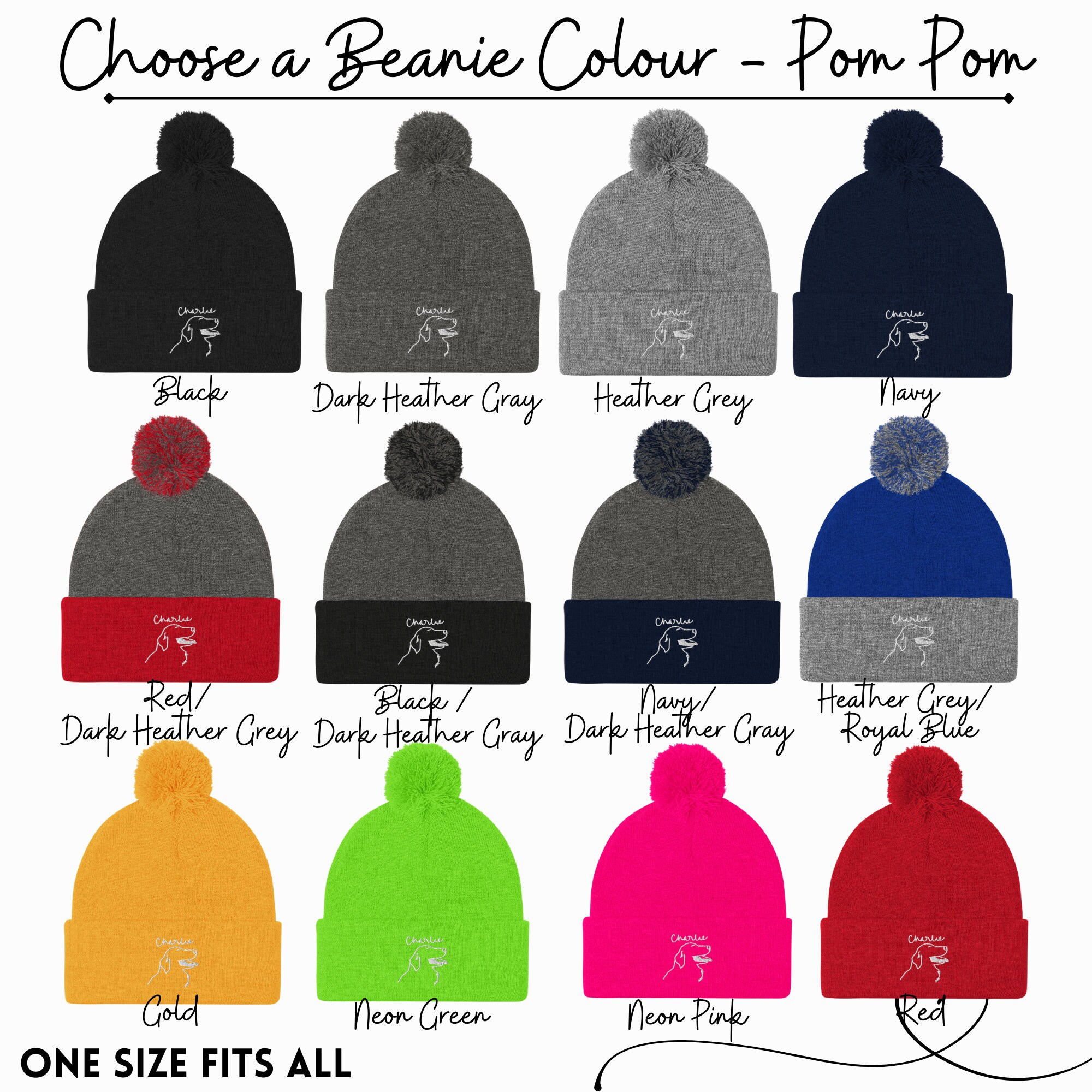 Personalized Dog Hat: A Custom Embroidered Dog Beanie Submit - Etsy