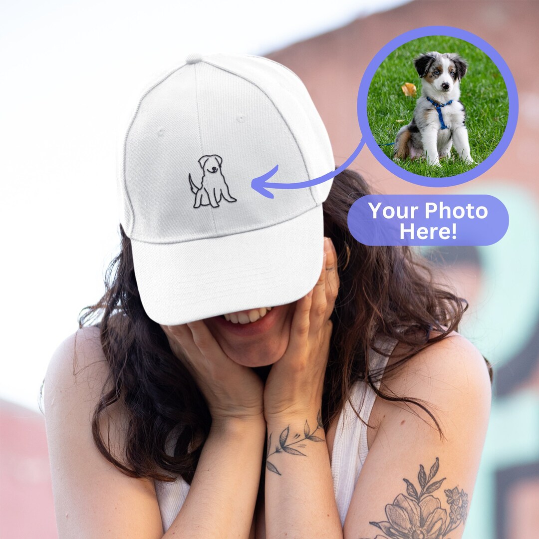 Personalized Dog Hat: A Custom Embroidered Dog Hat - Submit A Photo of ...