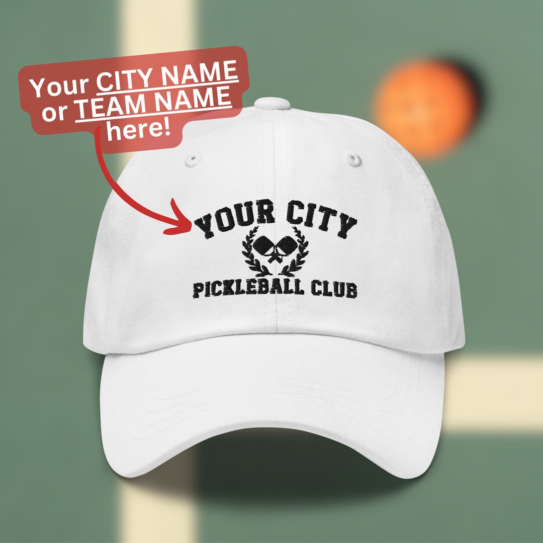 Custom Pickleball Hat: A Personalized Embroidered Pickleball Hat With ...