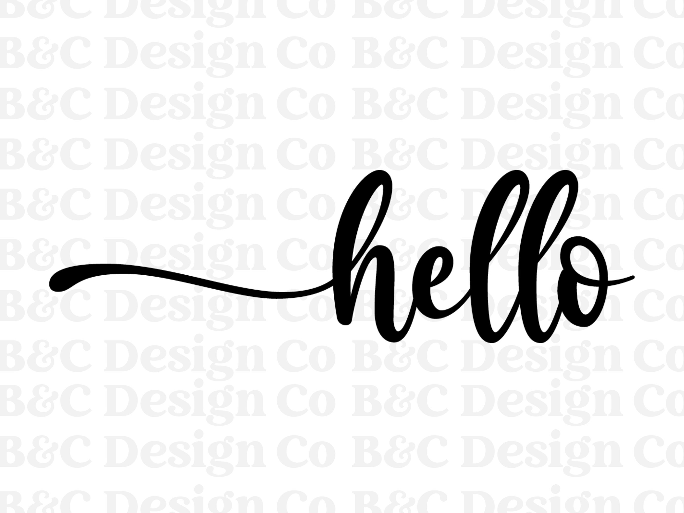 Hello Cut File Hello SVG Digital Download SVG PNG - Etsy