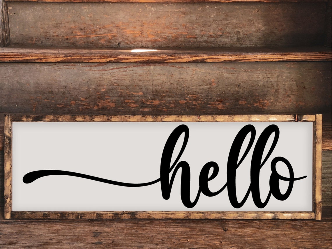 Hello Cut File Hello SVG Digital Download SVG PNG - Etsy