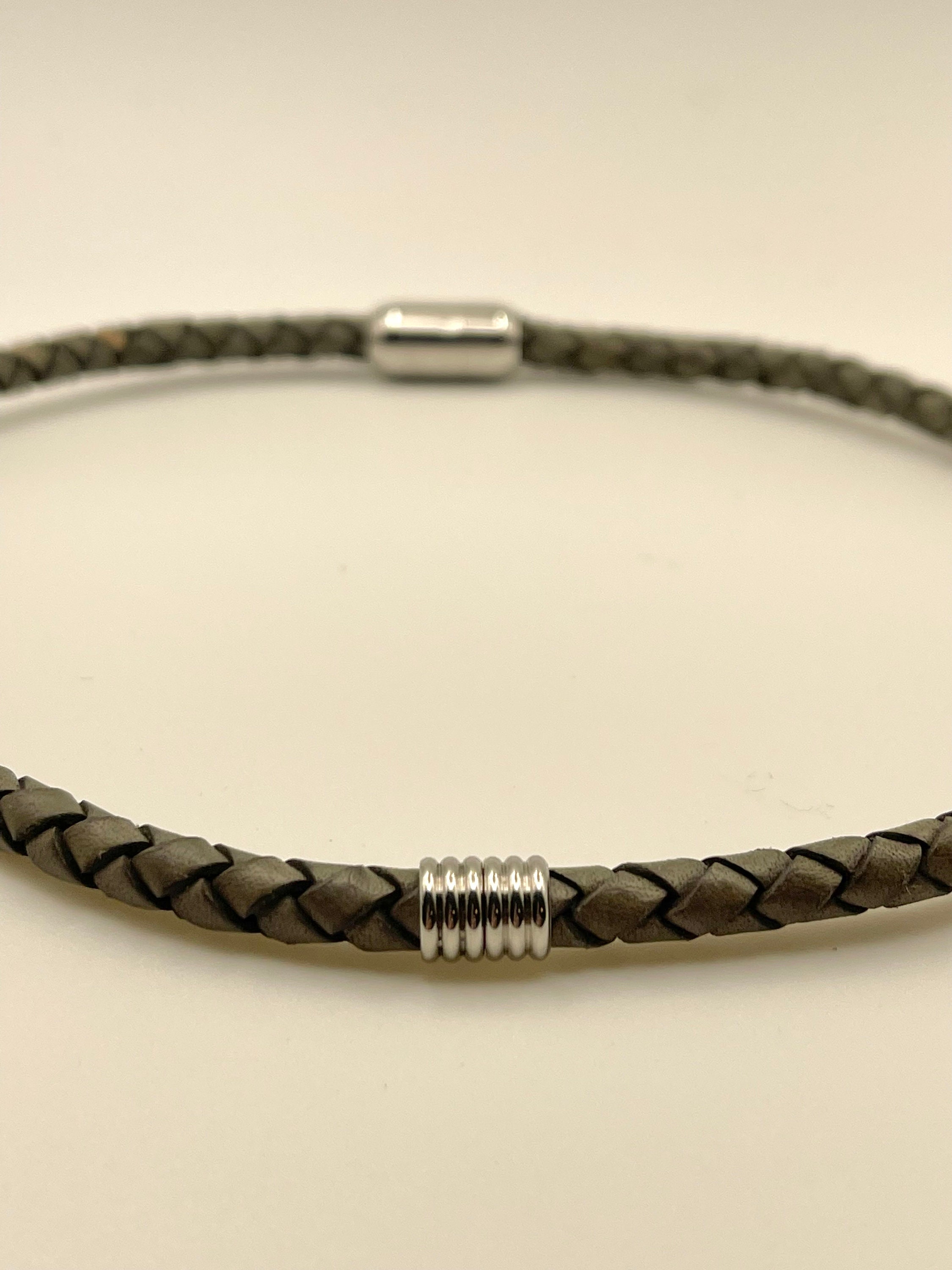 Leather 5mm Bolo Cord Necklace, Stainless Magnetic Clasp, - Etsy