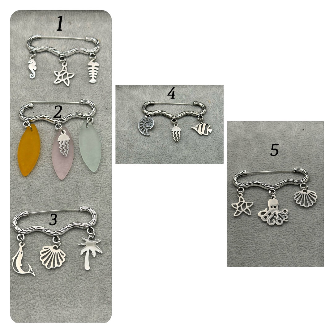 Marine Sea Life Pins Brooches - Etsy