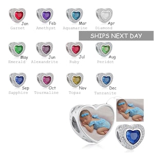 Birthstone Gift Birthstone Pandora Photo Charm Birthstone - Etsy