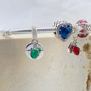 Birthstone Gift, Birthstone Charm, Birthstone Bracelet, Birthstone ...