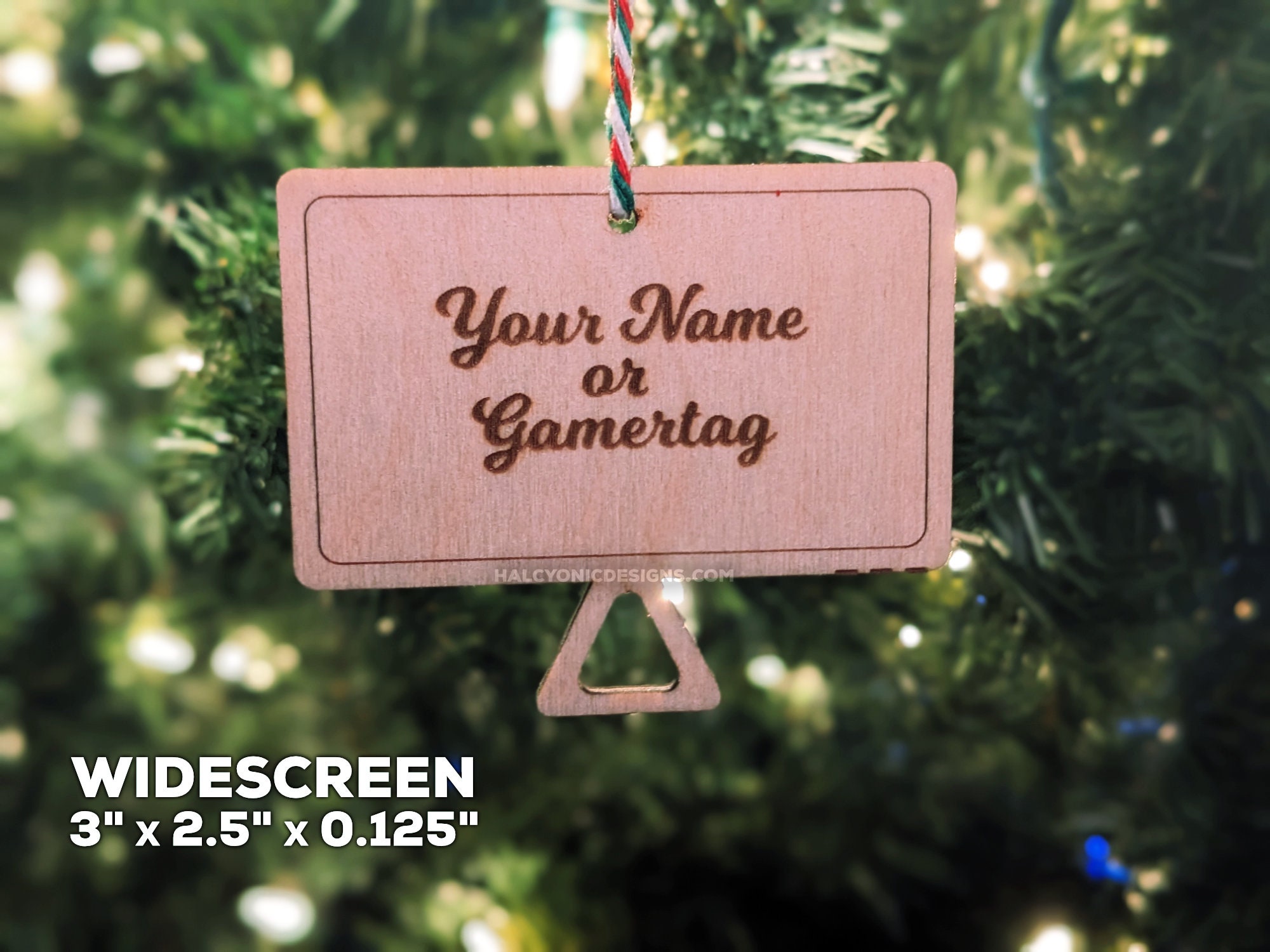 Personalized Computer Monitor Holiday Ornament Perfect for Gamers ...