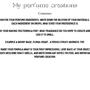 Handmade Perfumery Formula Sheet Journal for Your Perfume - Etsy