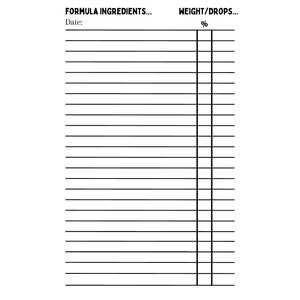 Handmade Perfumery Formula Sheet Journal for Your Perfume - Etsy