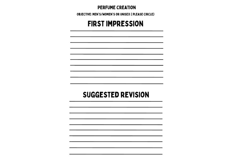 Handmade Perfumery Formula Sheet Journal for Your Perfume - Etsy