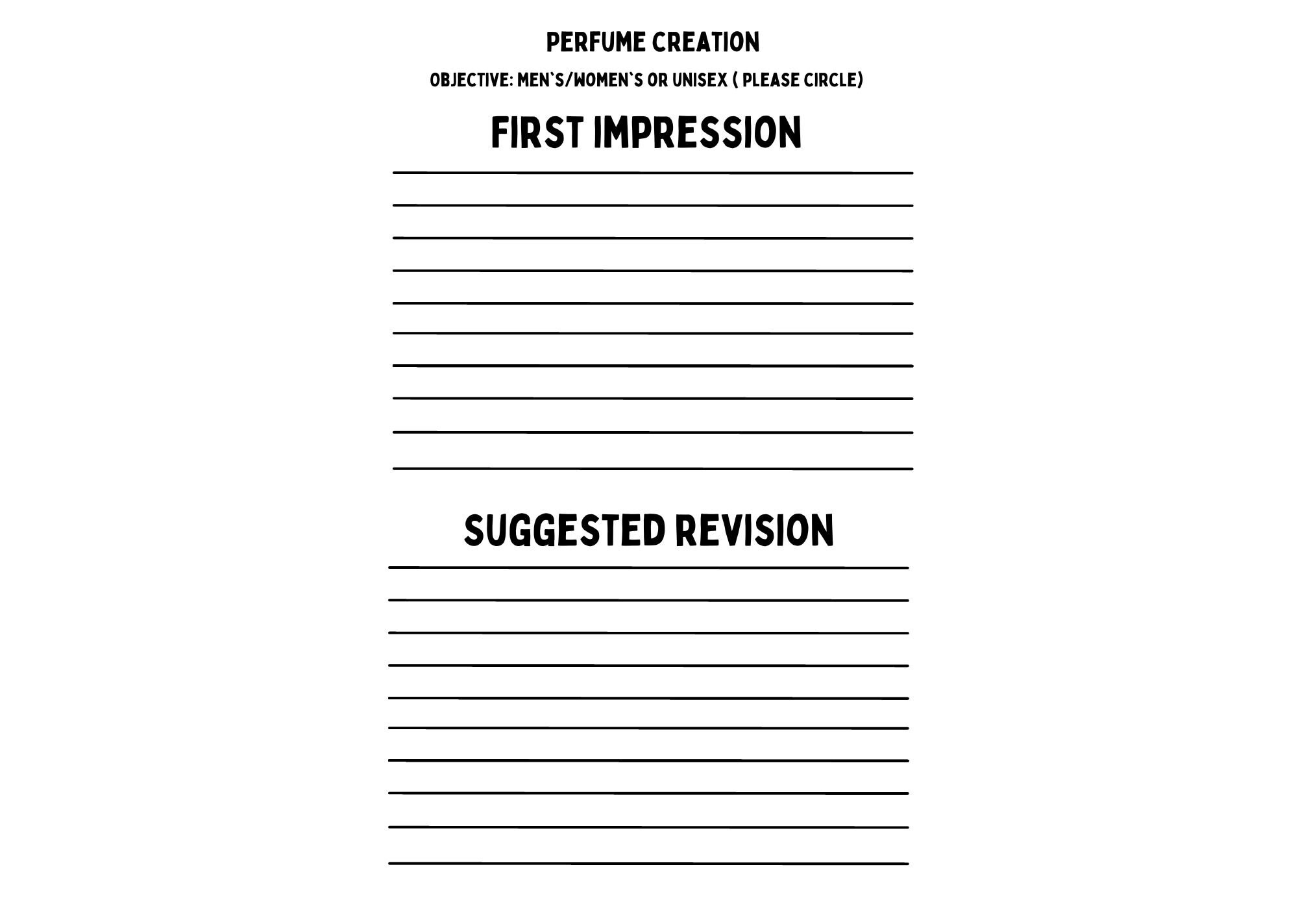 Handmade Perfumery Formula Sheet Journal for Your Perfume - Etsy