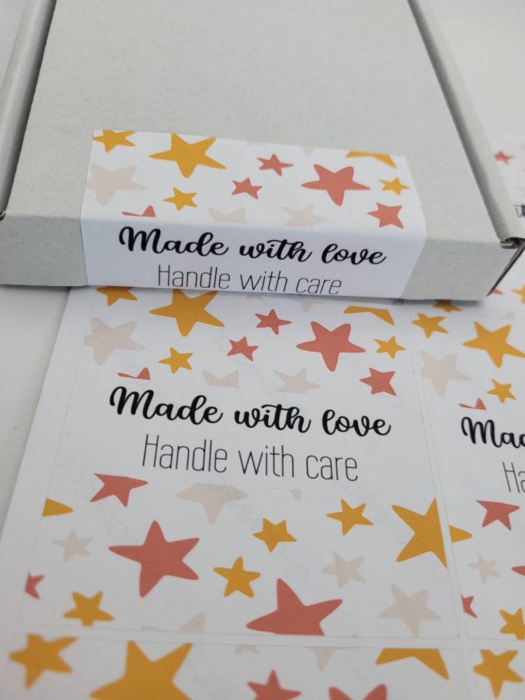 X6 Star Box Seal Labels Postage Box Seal Labels for Small - Etsy
