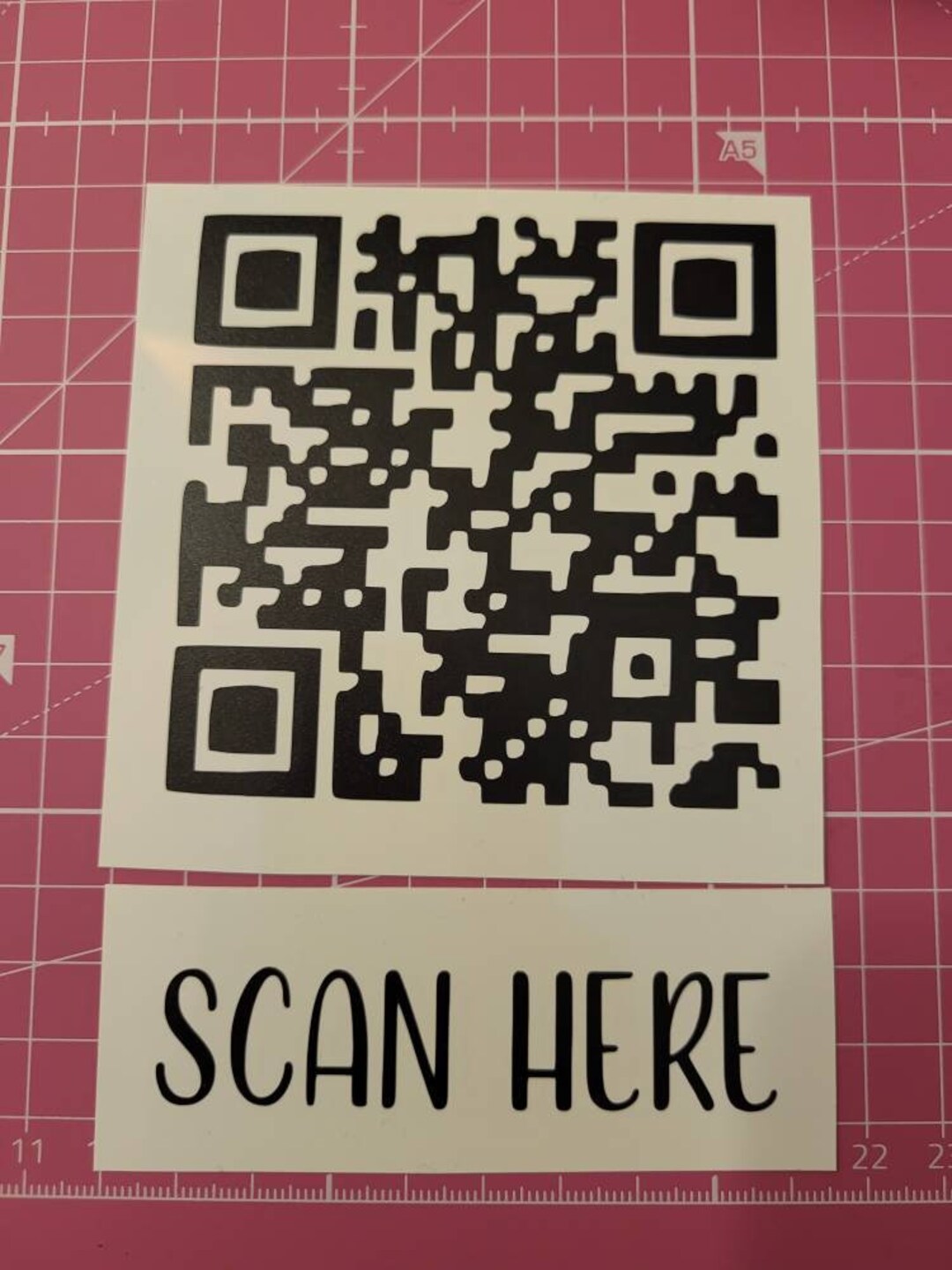 QR Code Window Decal, Custom Window Sticker, QR Code Stickers - Etsy