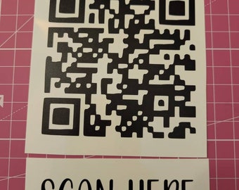 Custom Qr Code Decal - Etsy UK