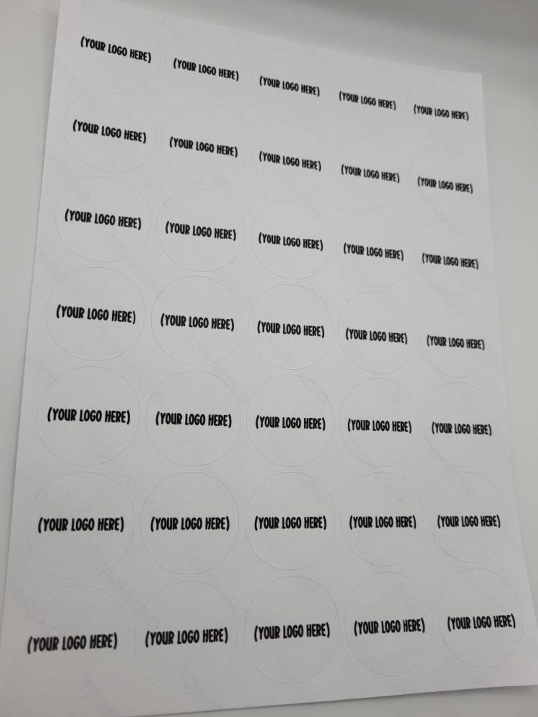 X35 Logo Stickers, Custom Sticker Sheets, Personalised Logo Labels - Etsy