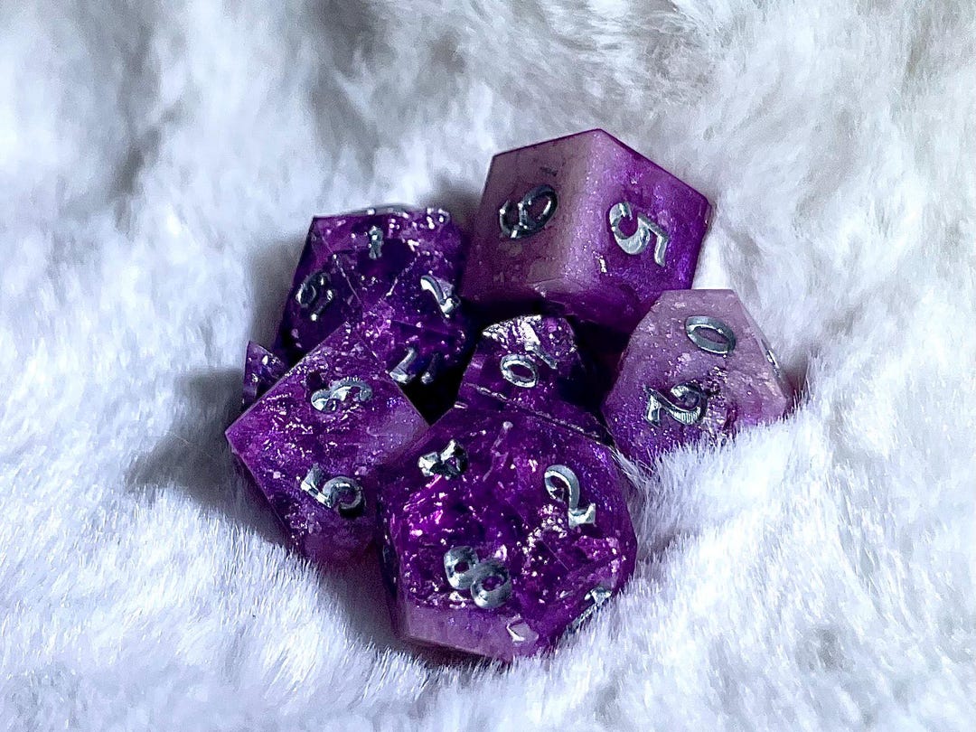 Cracked Geode Handmade Polyhedral *MINI* Dice Set - Etsy