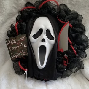 Wreath - Horror Movie Wreath* Scary Clown* Krueger* Jack* Ghostface ...