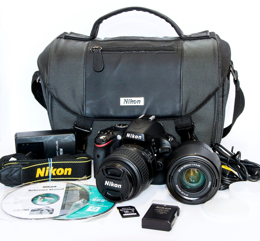 Nikon D5100 DSLR Digital Camera Kit With Lens Tested - Etsy