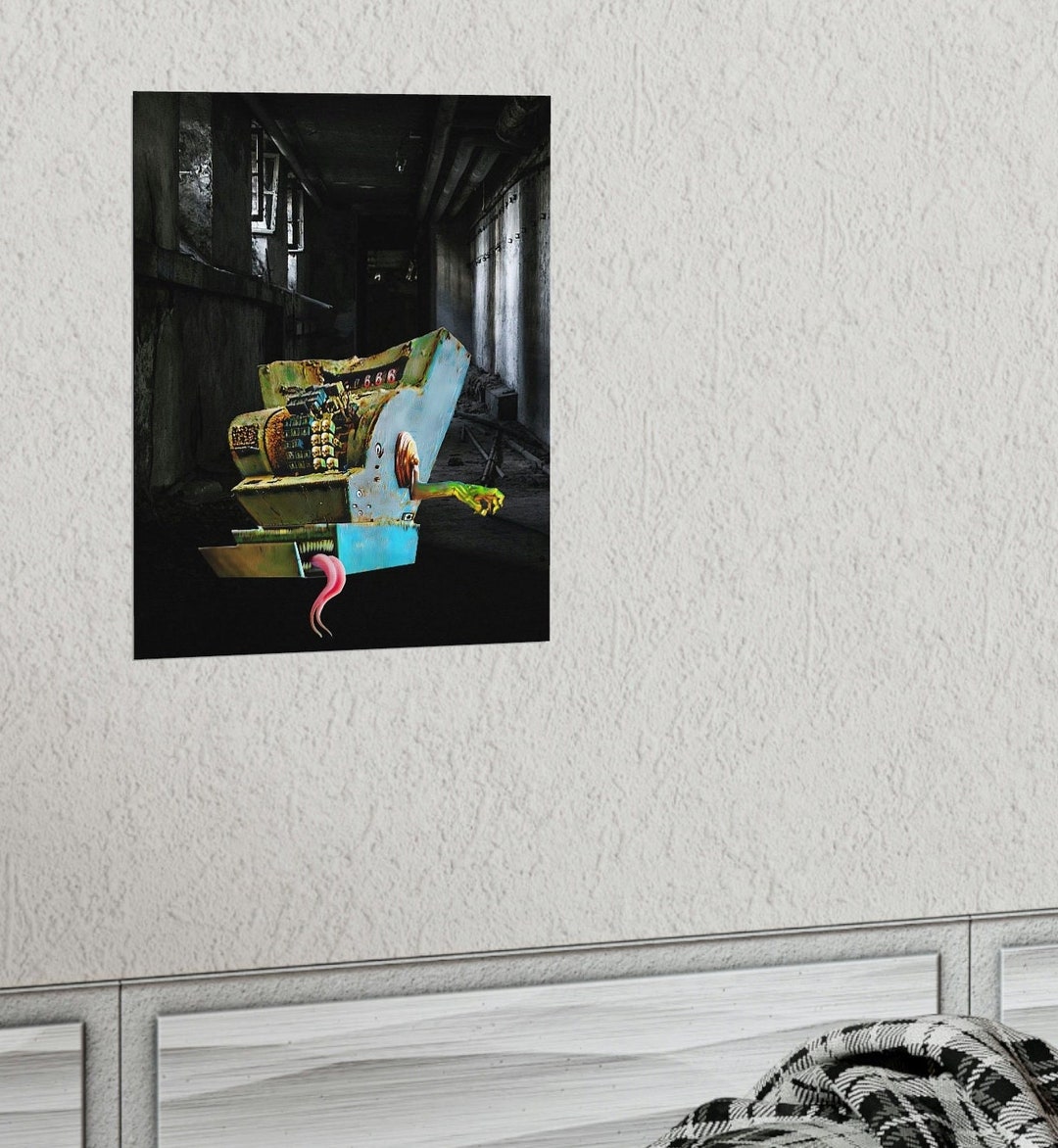 Creepy Haunted Cash Register Print Magic Witch Design Cute Spooky ...