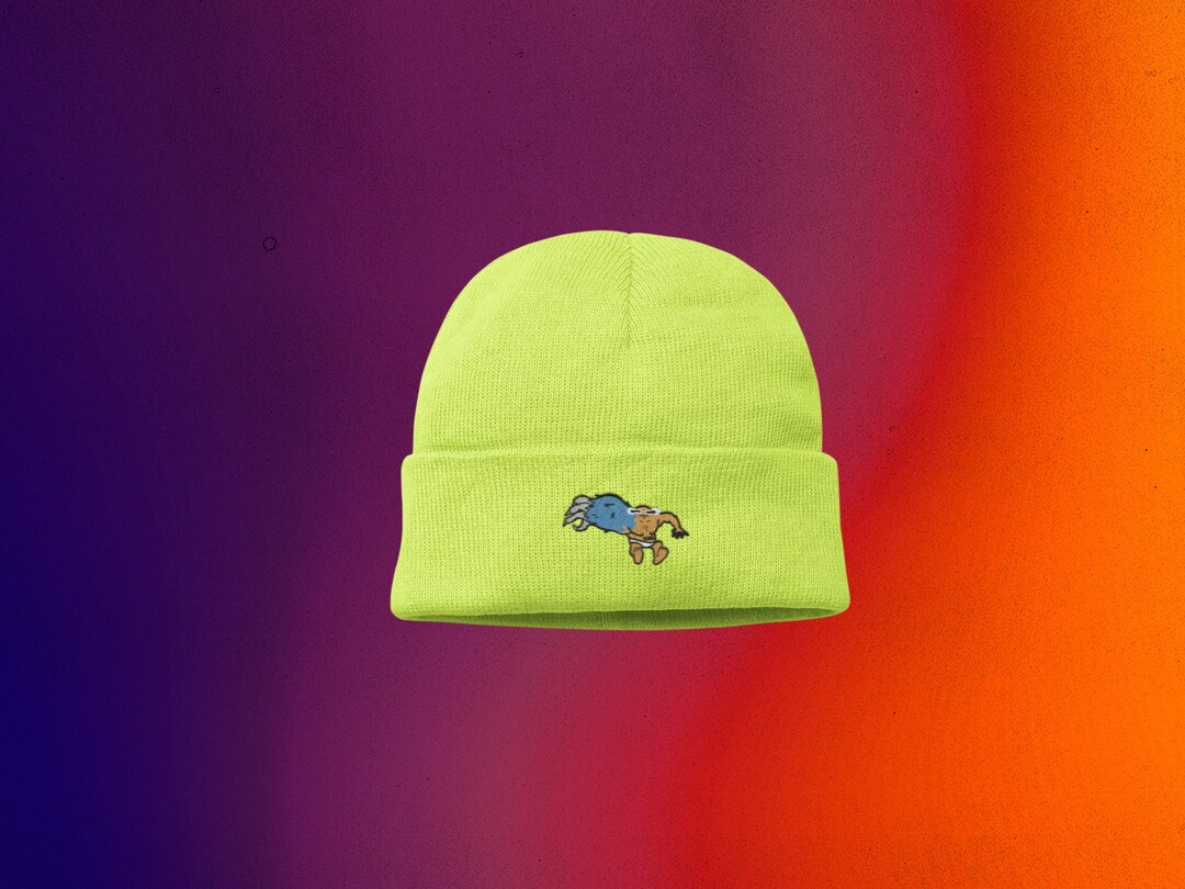 Cartoon Monster Knit Beanie Werewolf Muscleman Gift for Skater Teenage ...