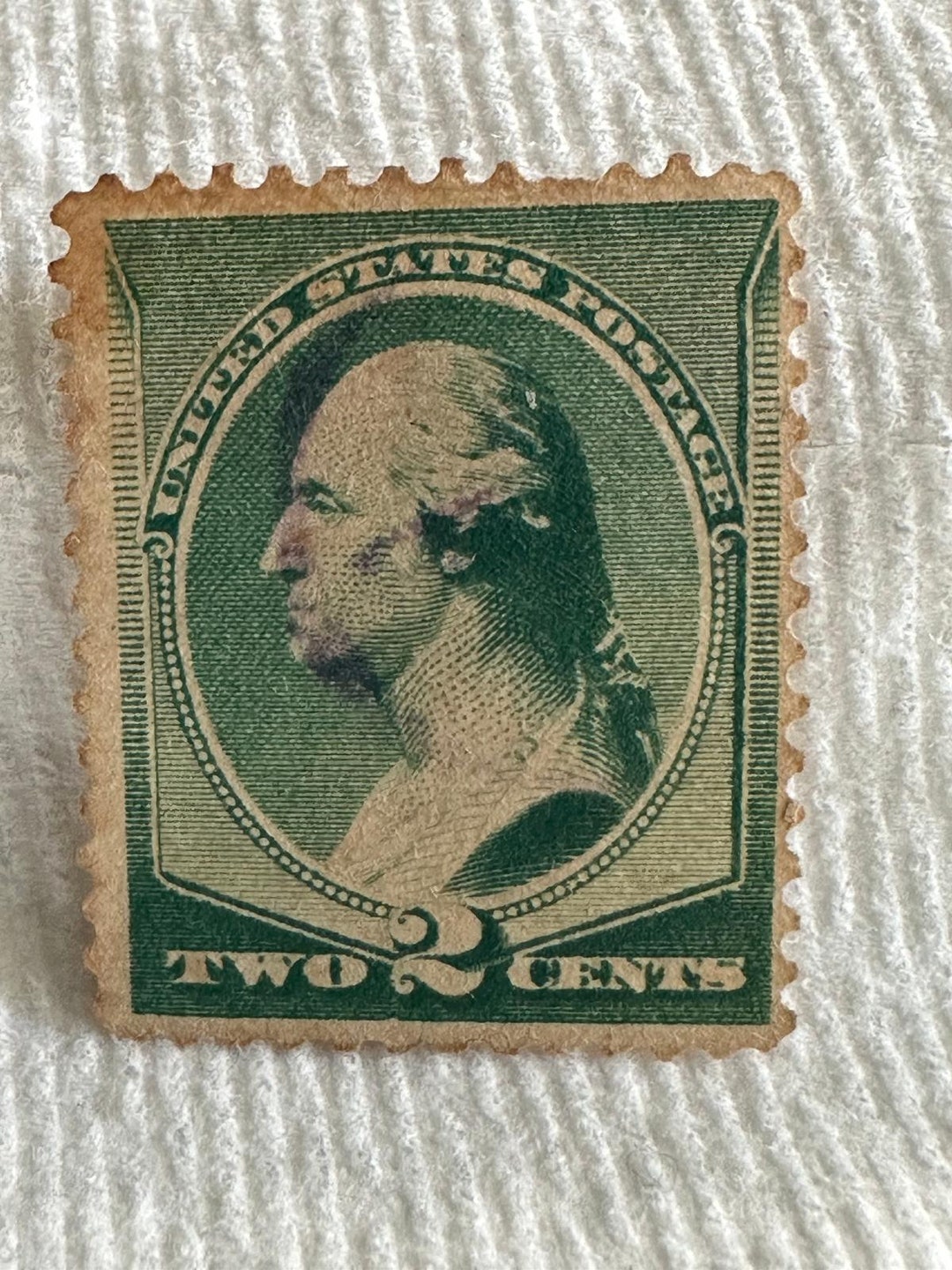 The 1887 George Washington 2-cent Green Stamp, Including Its Specific ...