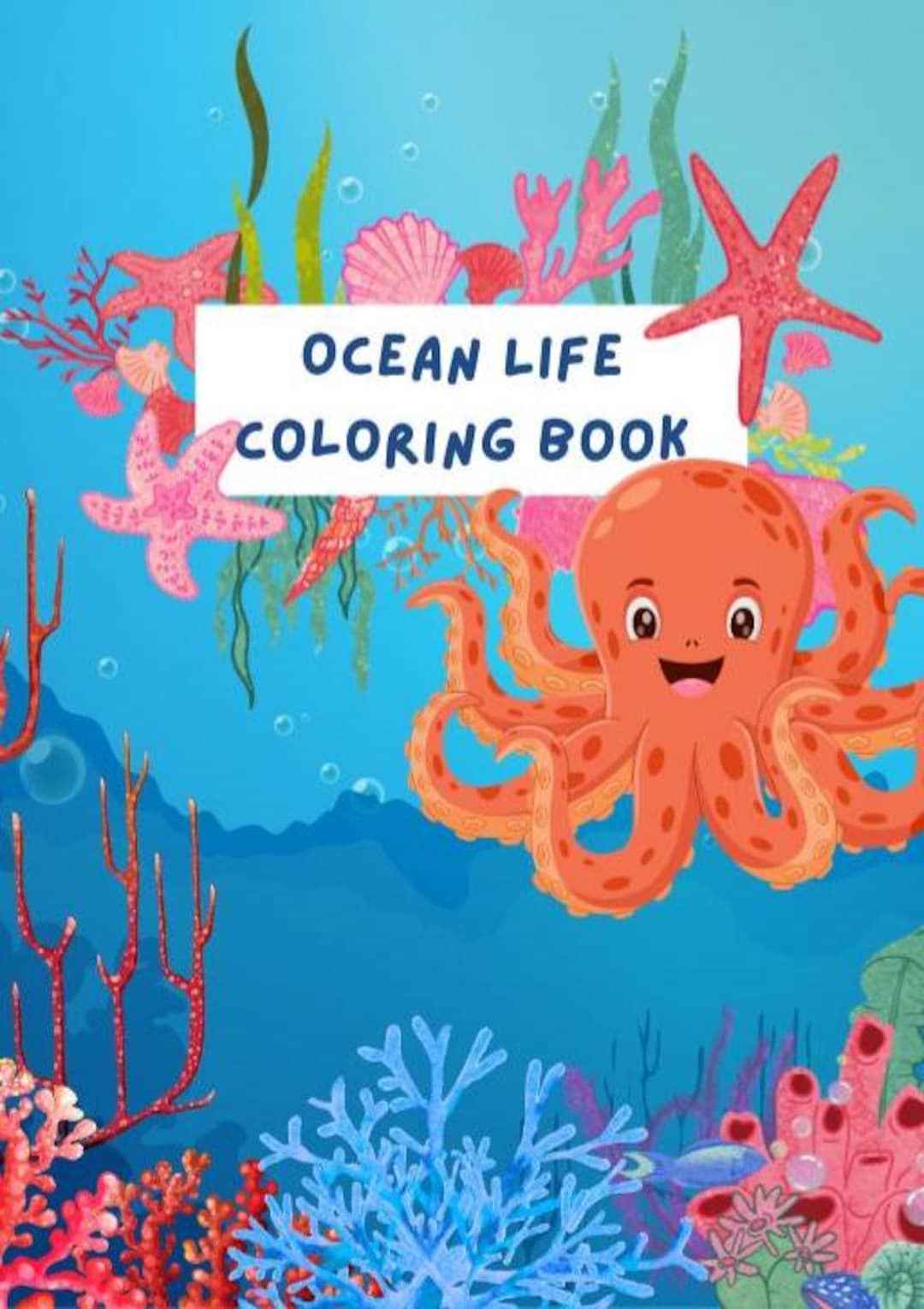 Ocean Life Coloring Book | Sea Creatures, Marine Animals Activity Pages ...