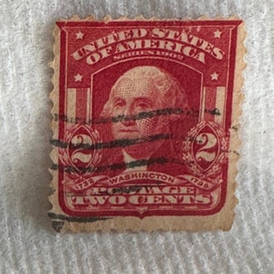 The 2 Cent GEORGE WASHINGTON Red Stamp From 1906 is a Notable and an ...