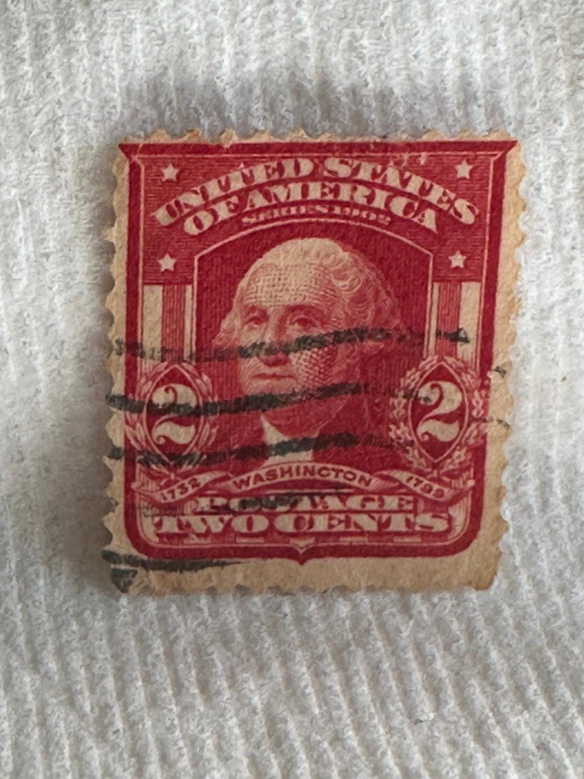 The 2 Cent GEORGE WASHINGTON Red Stamp From 1906 is a Notable and an ...
