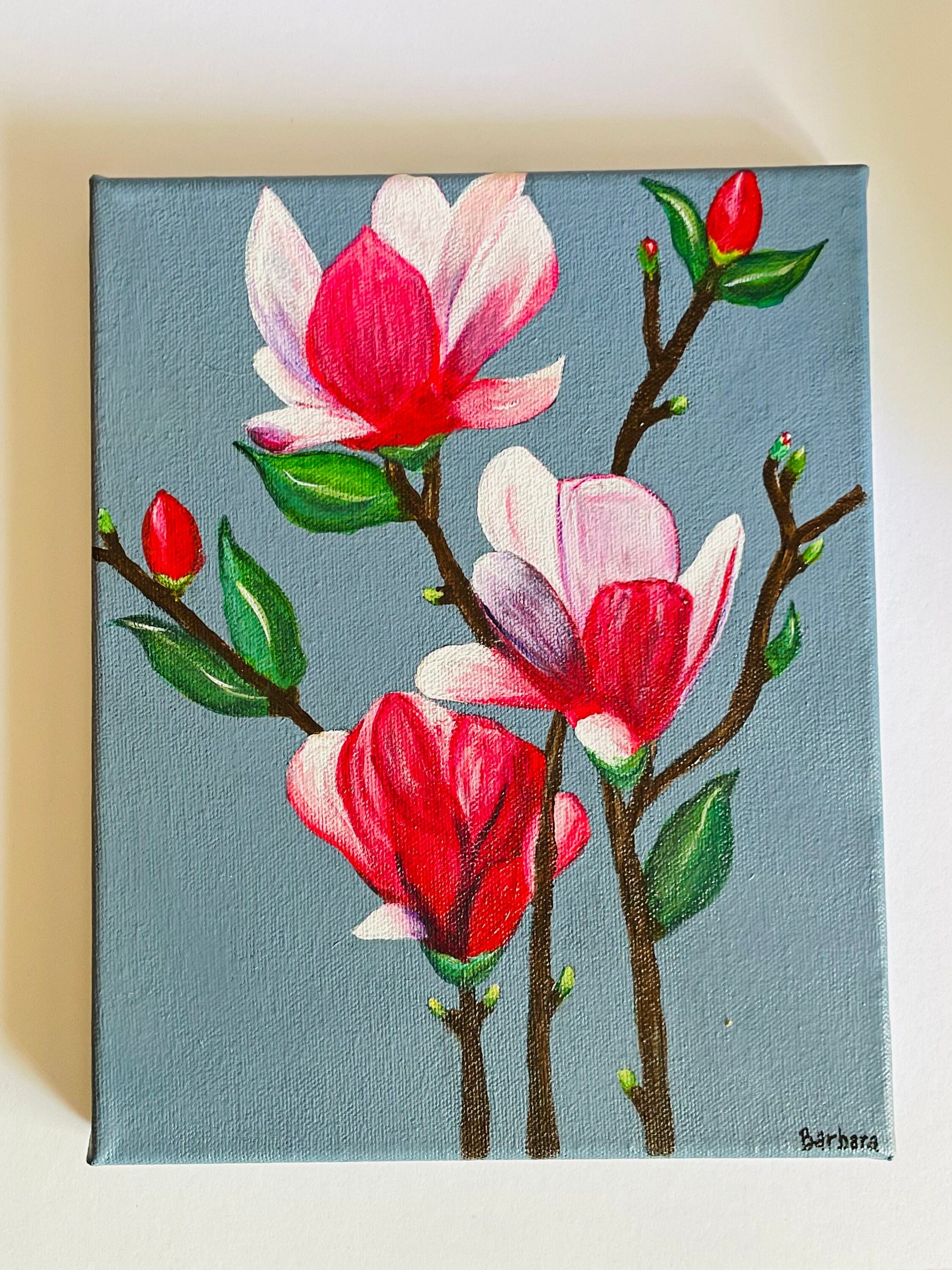 Magnolia Painting Acrylic