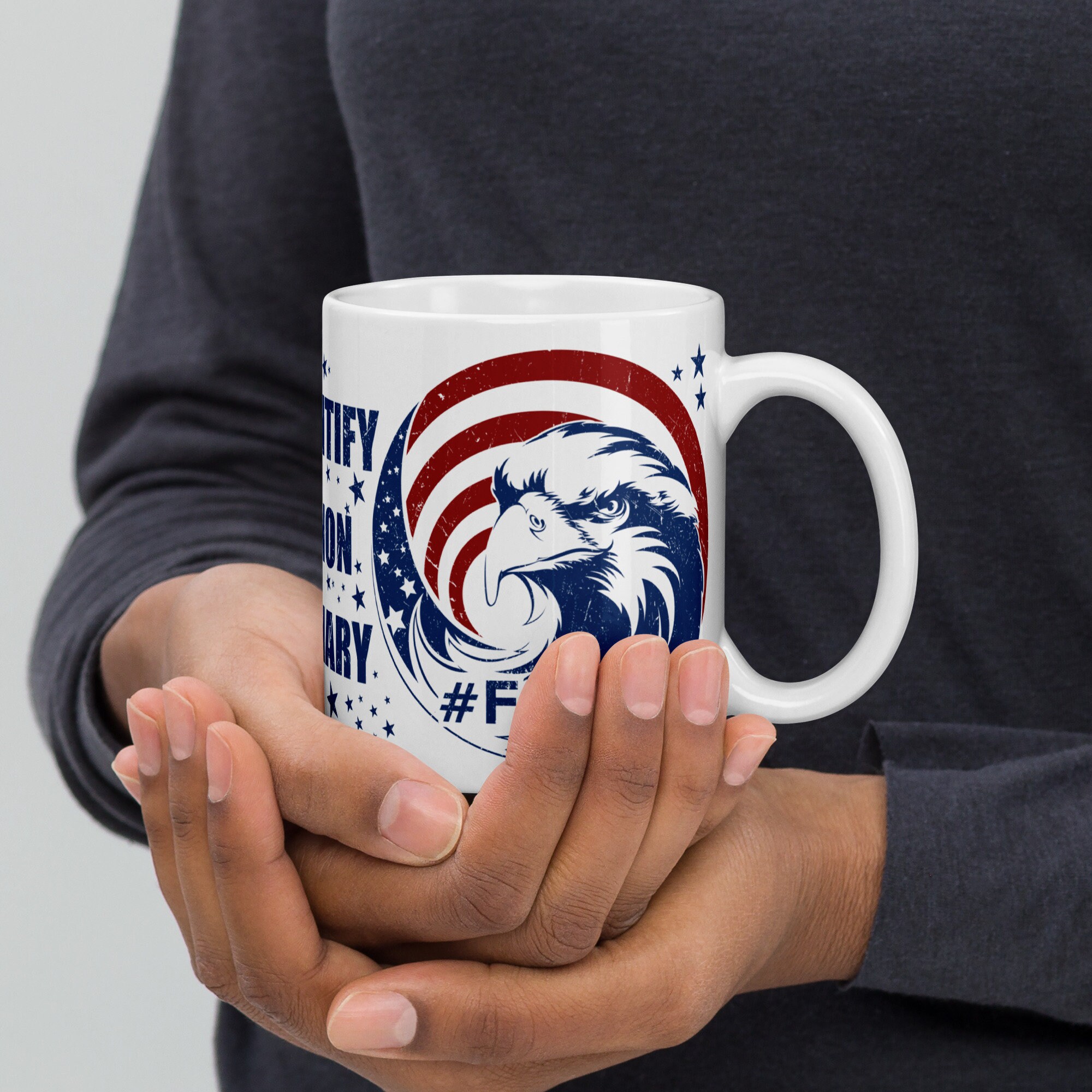 FJB Mug Wrap PNG I Identify as Non Bidenary Png Files for Mug US Eagle ...