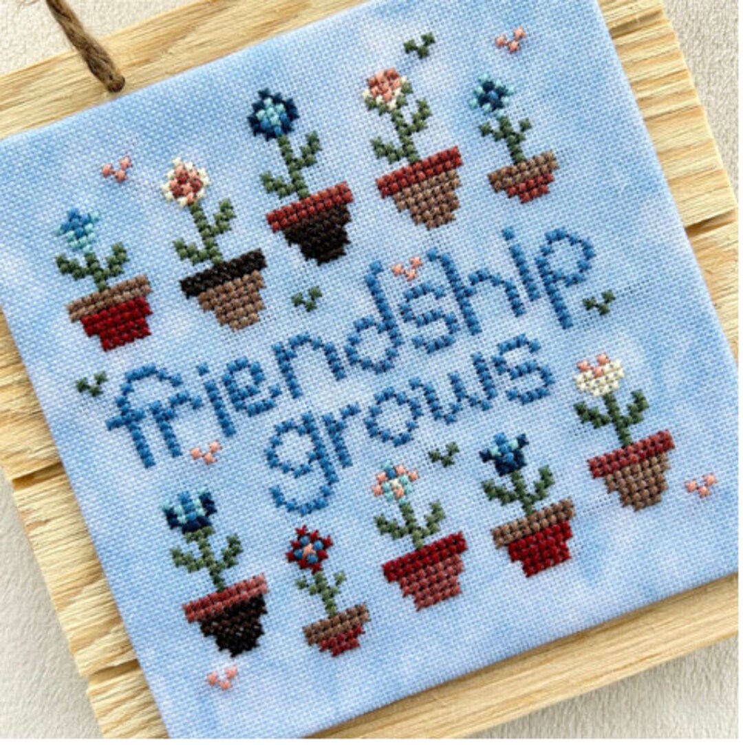 FRIENDSHIP GROWS * Sweet Wing Studio * Cross Stitch Pattern-b - Etsy