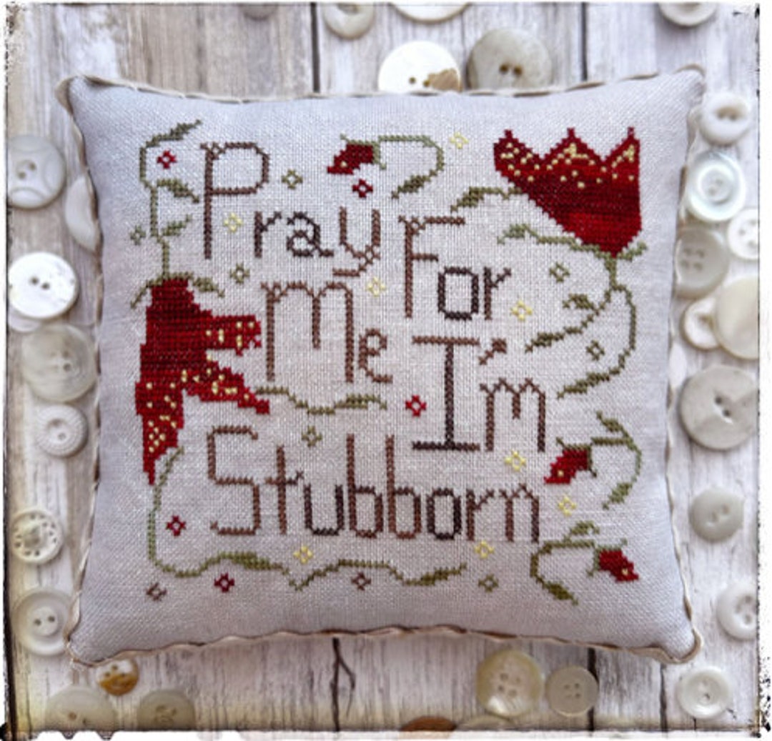 2024 Nashville Needlework Market Pre-order STUBBORN Lucy Beam Love in Stitches Cross Stitch ...