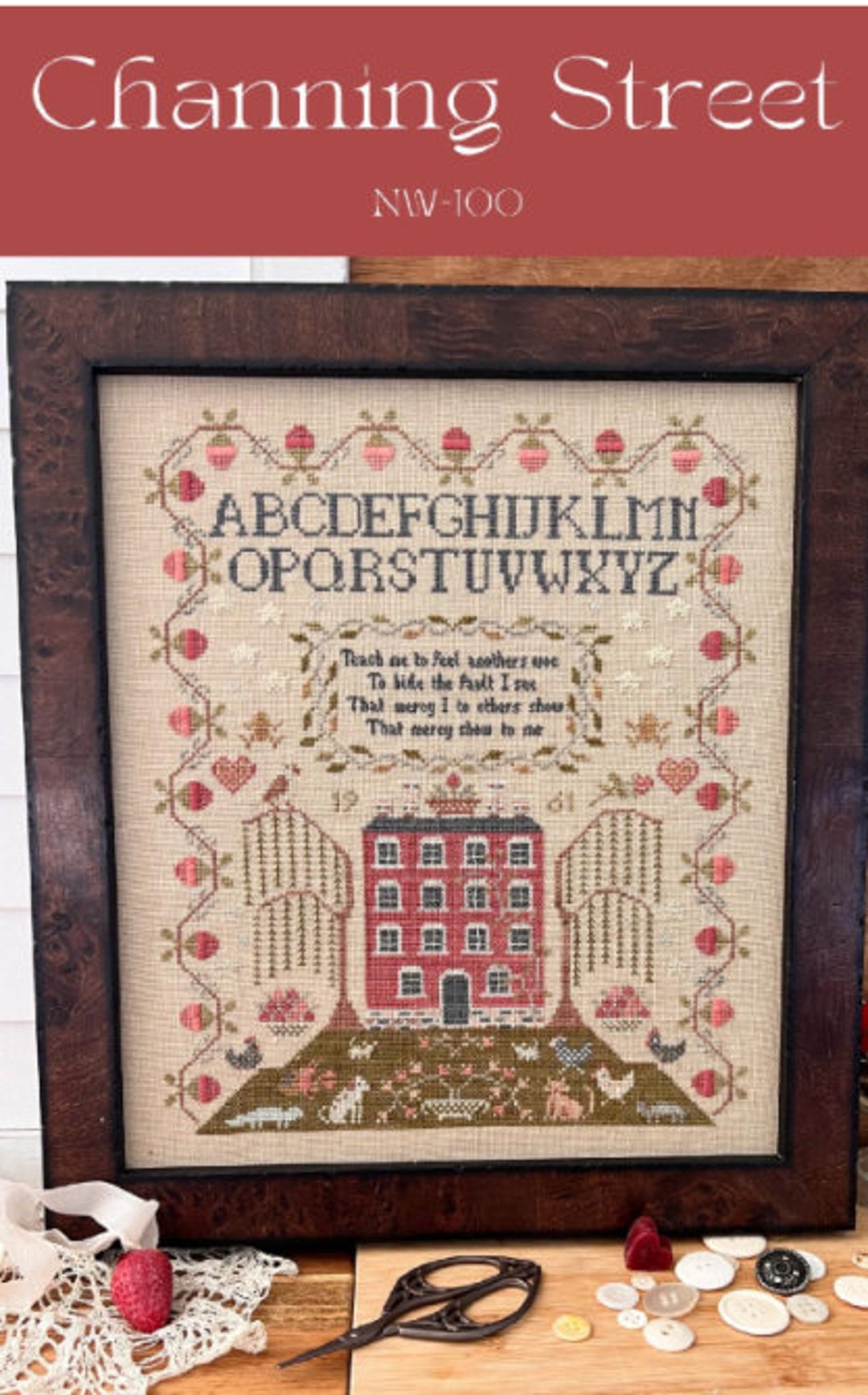 CHANNING STREET * Annie Beez Folk Art * Cross Stitch Pattern-b - Etsy