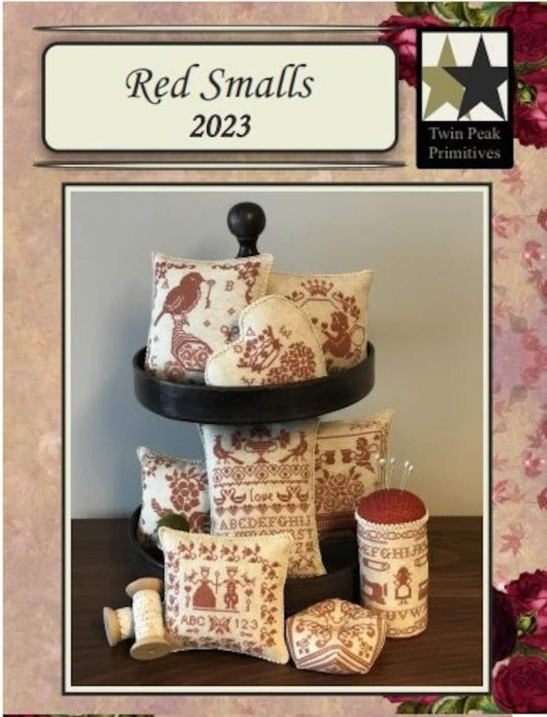 RED SMALLS Twin Peak Primitives Cross Stitch Pattern-3 - Etsy
