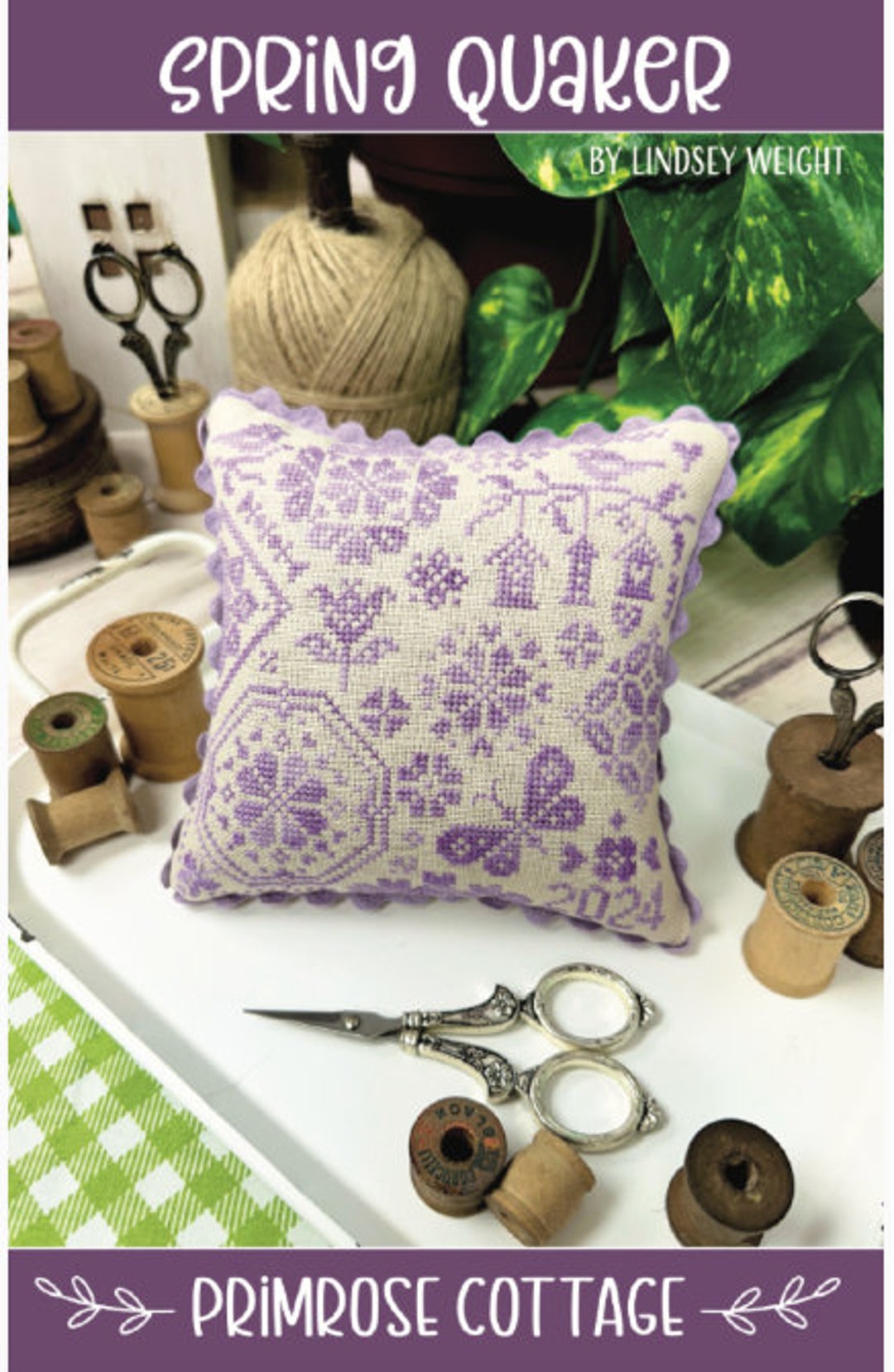 SPRING QUAKER * Primrose Cottage * Cross Stitch Pattern - 2 - Etsy