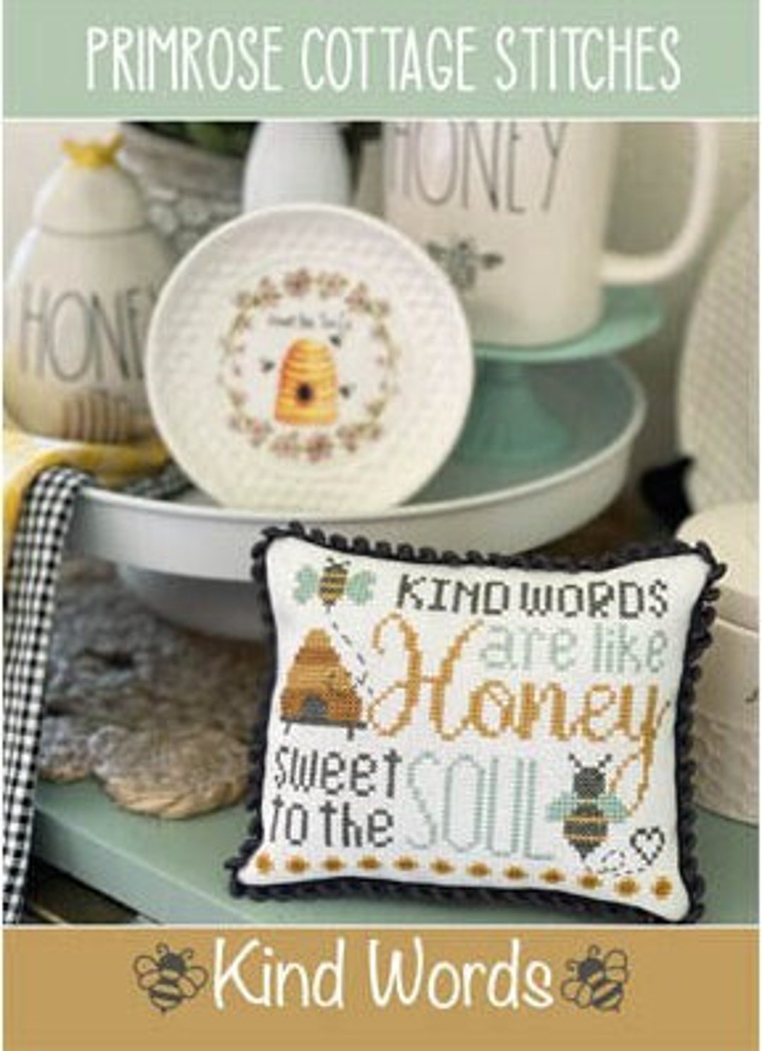KIND WORDS * Primrose Cottage Stitches * Cross Stitch Pattern-1 - Etsy