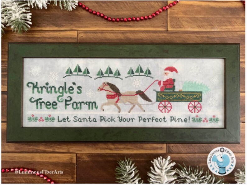 KRINGLE'S TREE FARM * Luminous Fiber Arts * Cross Stitch Pattern-c - Etsy