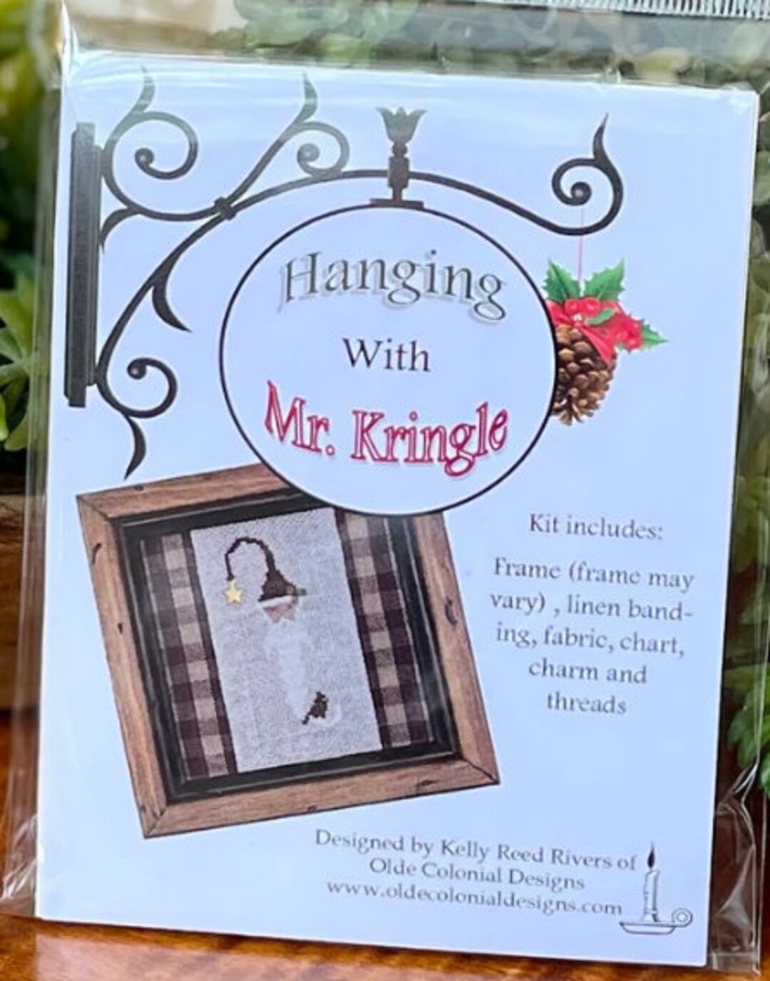 HANGING With MR KRINGLE * Complete Kit With Frame * Old Colonial ...