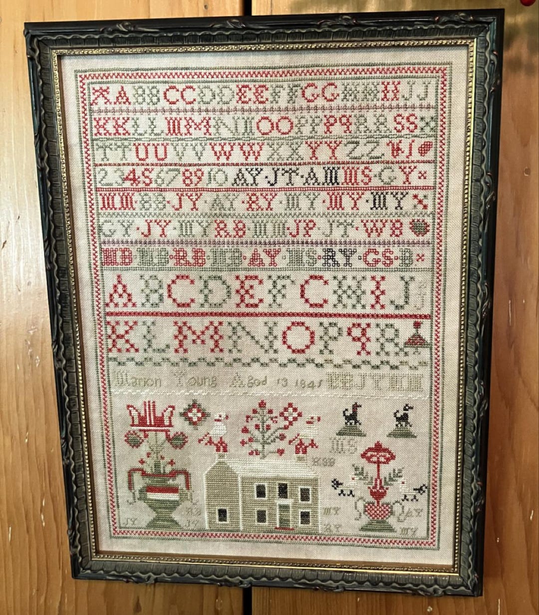 MARION YOUNG 2841 SAMPLER * Chessie & Me * Cross Stitch Pattern-b - Etsy