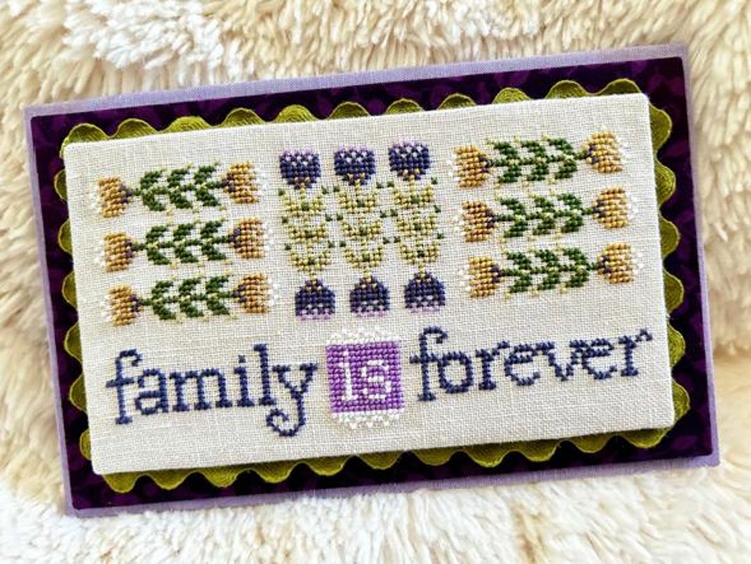 FAMILY IS FOREVER * Sweet Wing Studio * Cross Stitch Pattern-b - Etsy