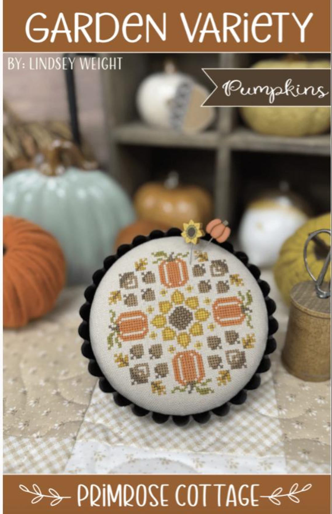 GARDEN VARIETY - PUMPKINS * Primrose Cottage Stitches * Cross Stitch ...