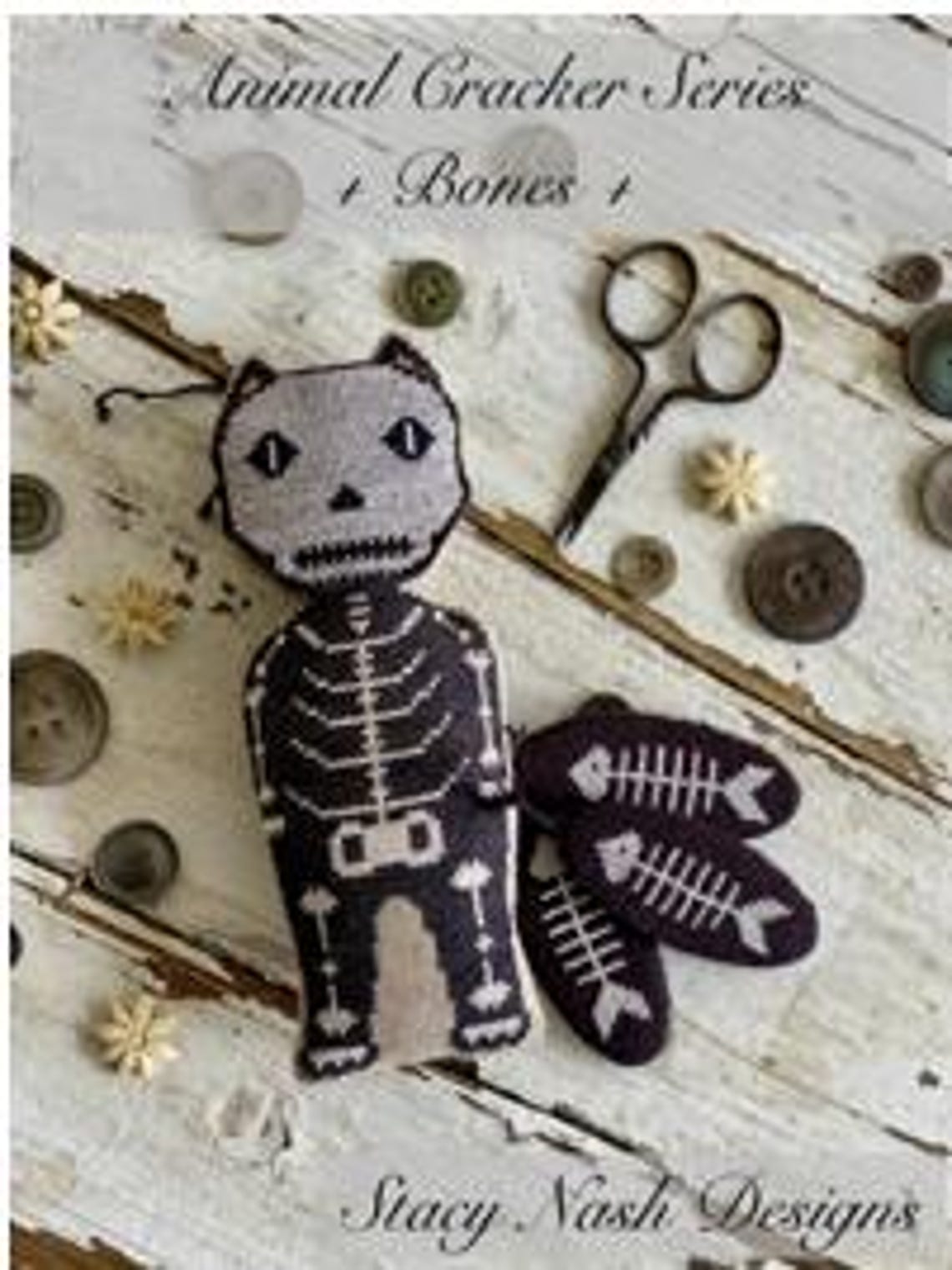 BONES * Animal Cracker Series * Stacy Nash Designs * Cross Stitch ...