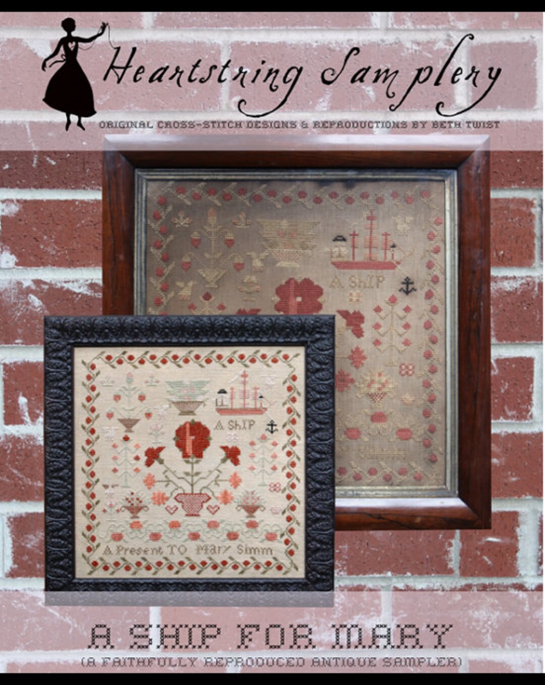 A SHIP FOR MARY * Heartstring Samplery * Counted Cross Stitch Pattern-2 ...
