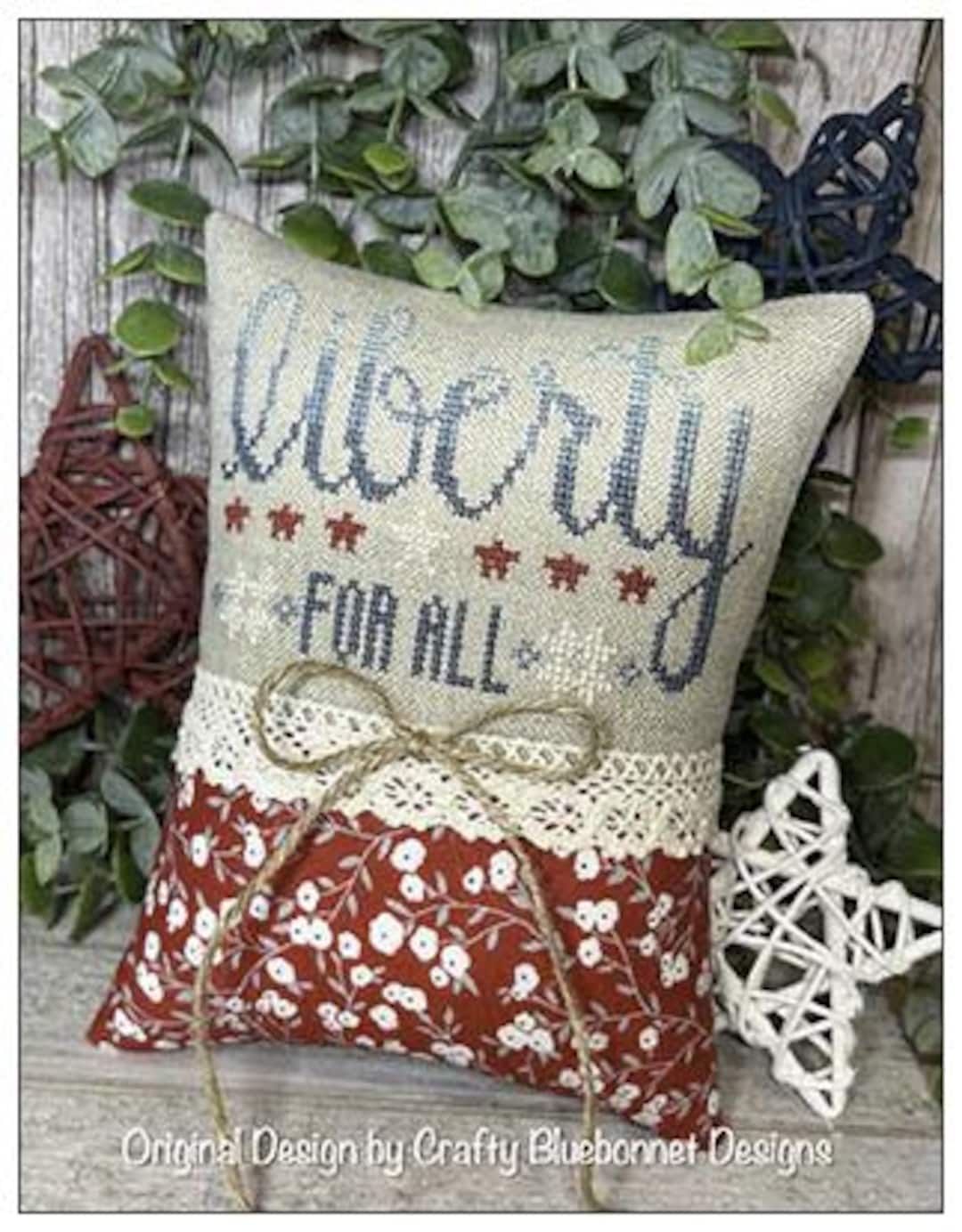 LIBERTY * Crafty Bluebonnet Designs * Cross Stitch Pattern-b - Etsy