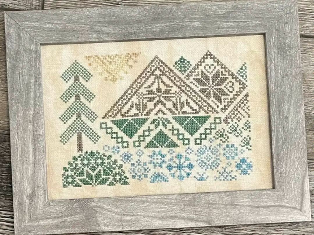 ROCKY MOUNTAIN QUAKER * From the Heart Needart * Cross Stitch Pattern-b ...