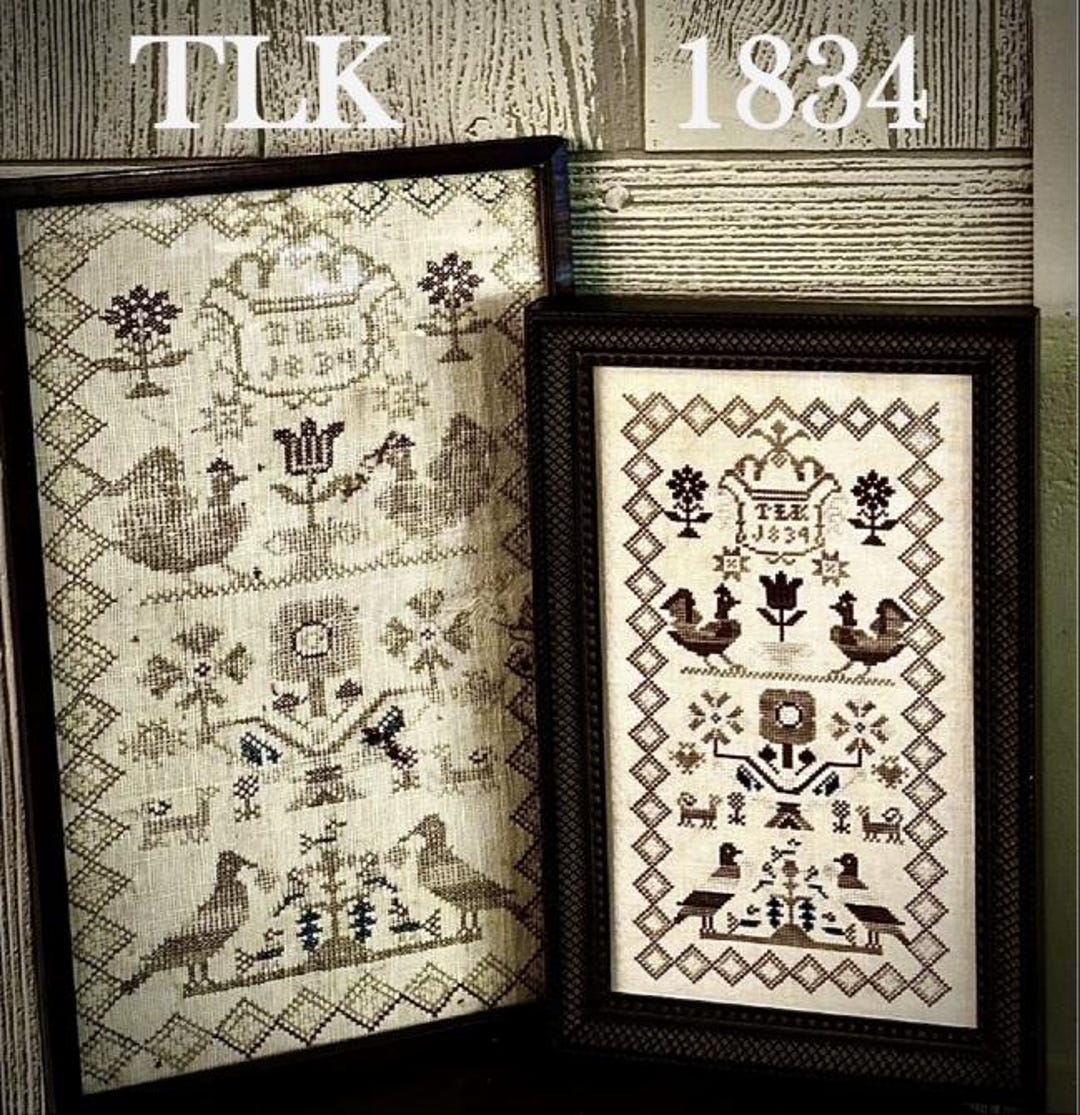 TLK 1834 Rooster Sampler * Needlework Press * Cross Stitch Pattern-c - Etsy